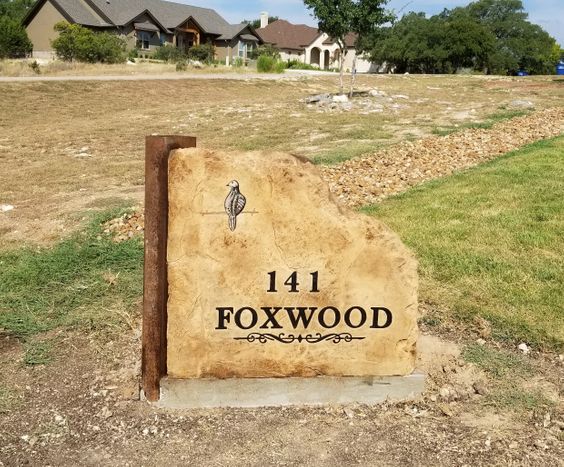 Gallery - Engraved Stone Monument Signs & Yard Stones - Boulder Designs