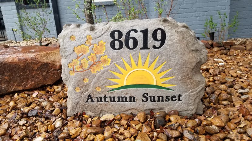 Gallery - Engraved Stone Monument Signs & Yard Stones - Boulder Designs