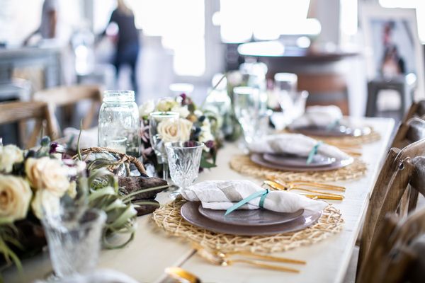 White Farm Table - Rustic Drift