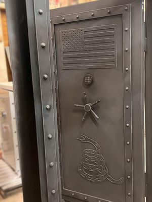 Steampunk Vault Door Finish - Building Vault Doors for 40 Years