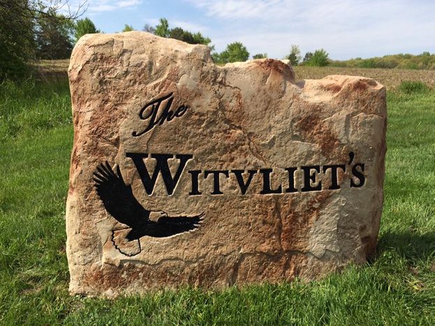 House number signs | address rocks | engraved landscape boulders ...