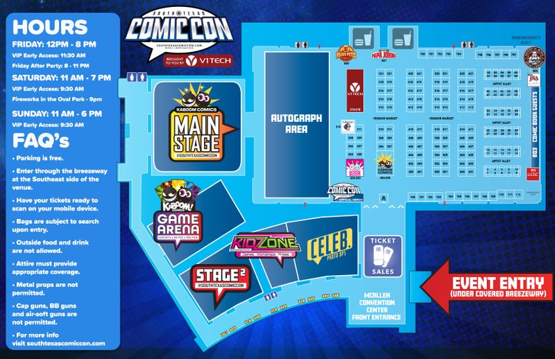 Comic Con 2022 Map