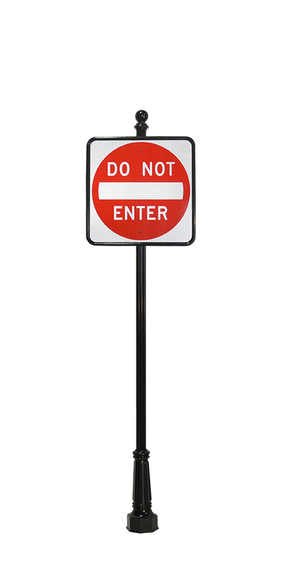 3" Decorative Street Sign Posts - Capital StreetScapes