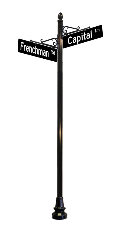 Decorative Sign Post Examples - Capital StreetScapes