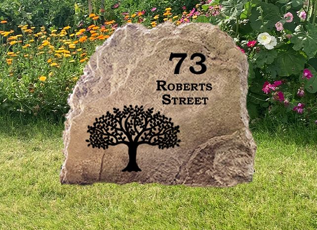 Boulder Designs | Camrose Residential Stone Signs & Landscaping ...