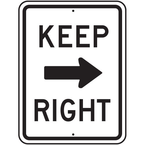 Keep Right Clipart